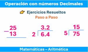 Operaciones con Números Decimales - Ejercicios Resueltos