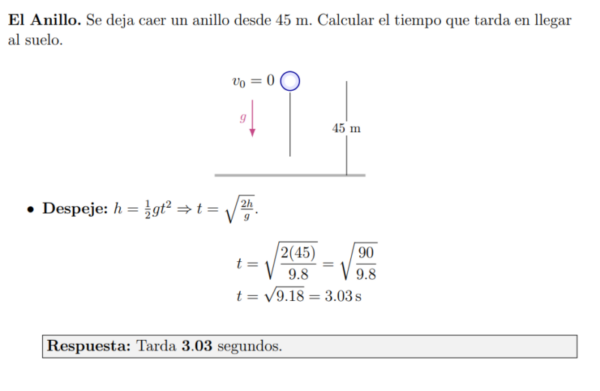 Solucionario Paso a Paso: Caída Libre y Tiro Vertical (PDF) - Fisimat ...